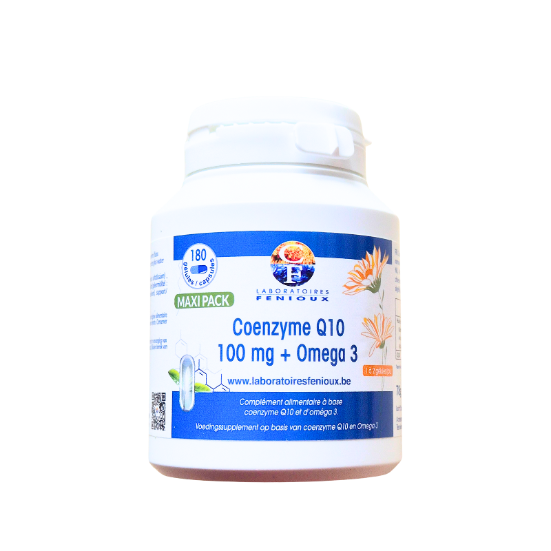 COENZYME Q10 100mg - OMEGA 3 - 180 gélules
